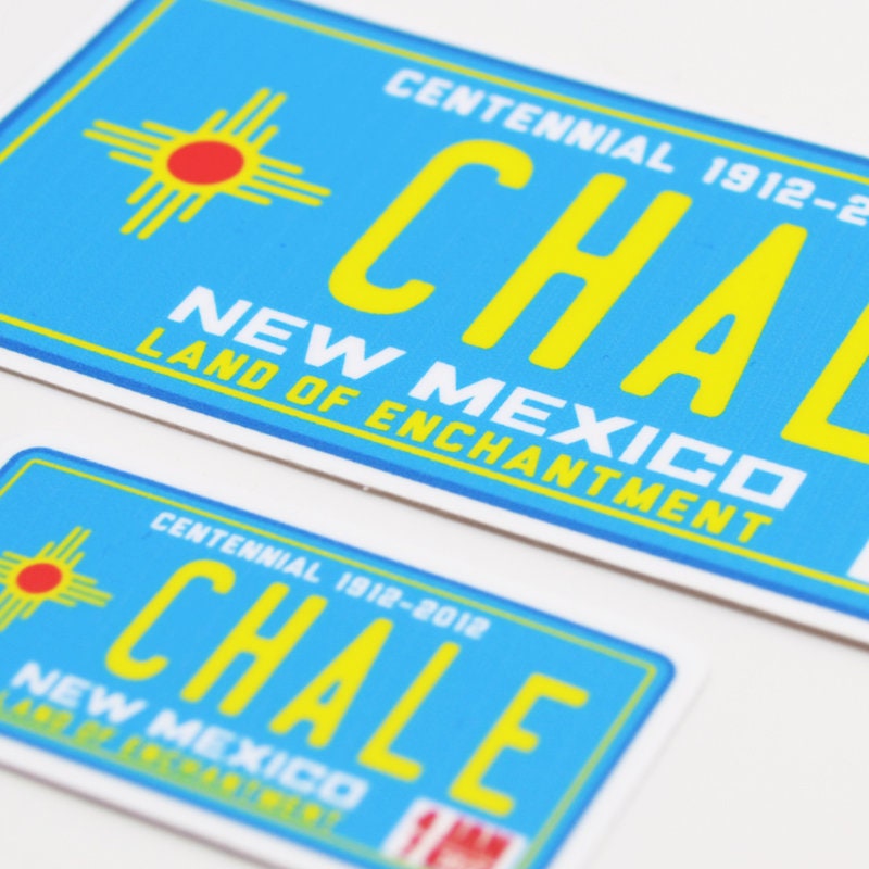 Chale Centennial License Plate Sticker - Etsy