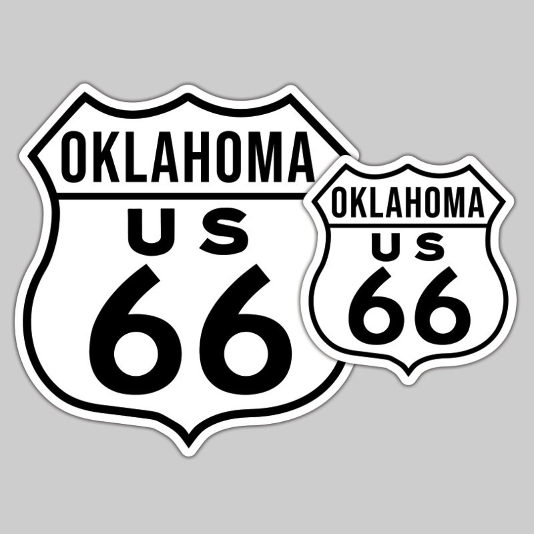 Route 66 OK Sign – Sticker - Etsy