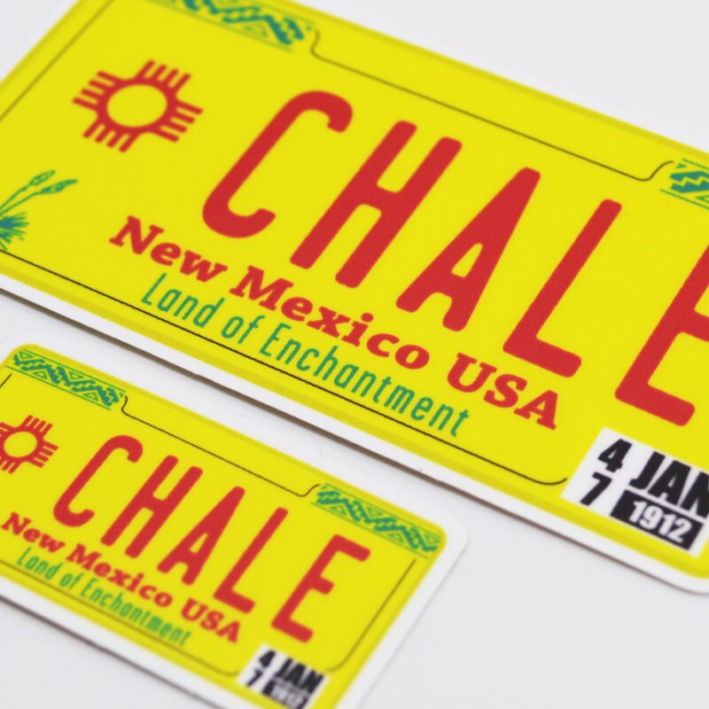 Chale Classic License Plate Sticker - Etsy