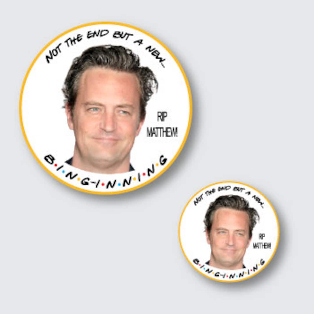 New Binginning Matthew Perry Sticker - Etsy