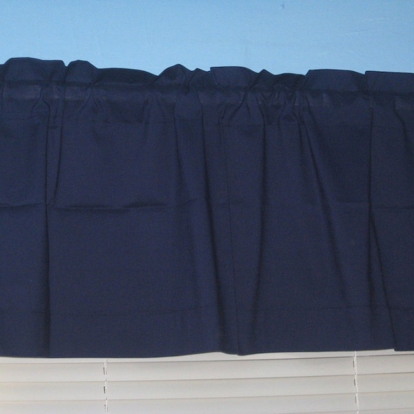 Navy Blue Valance - Etsy