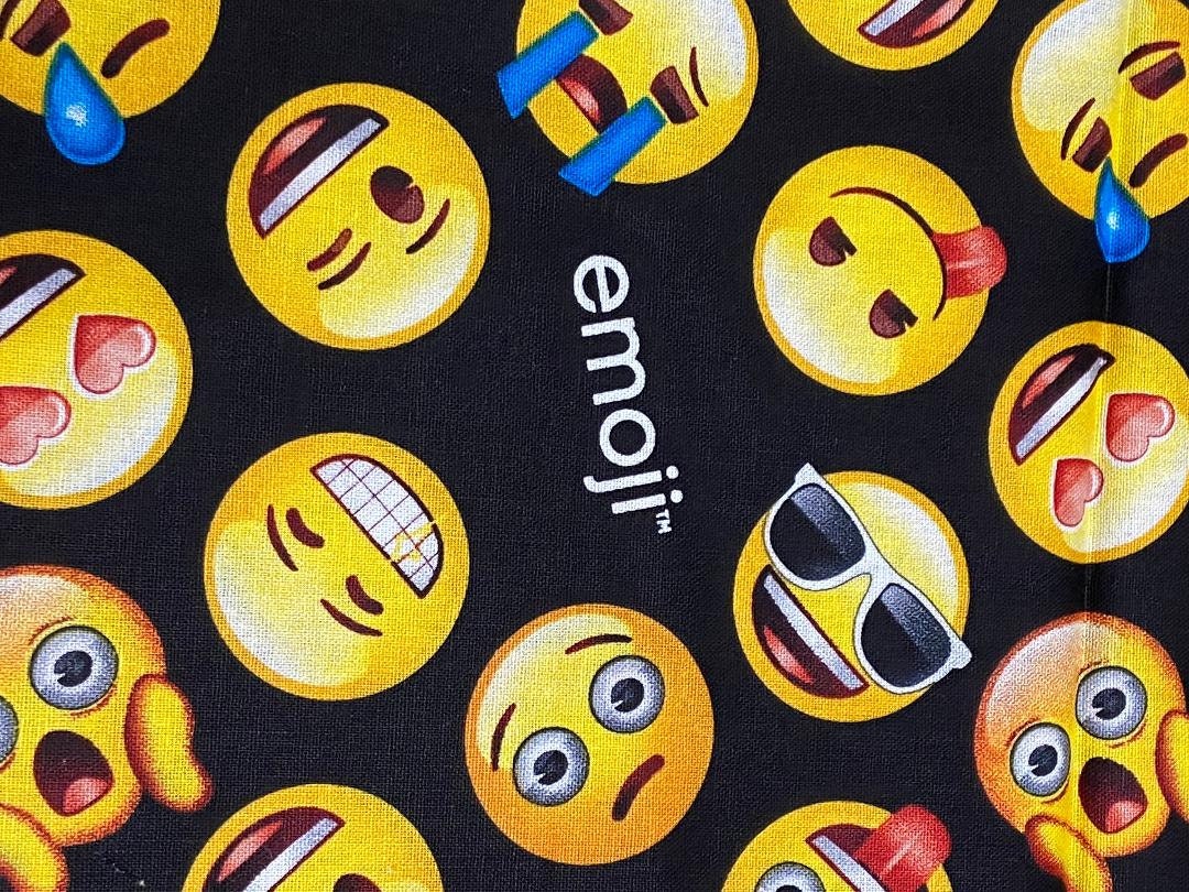 Fabric by the Yard Fat Quarter Emoji Cotton - Etsy