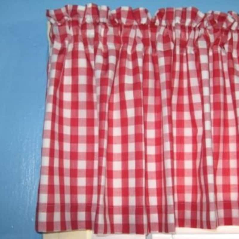 Gingham Valance - Etsy
