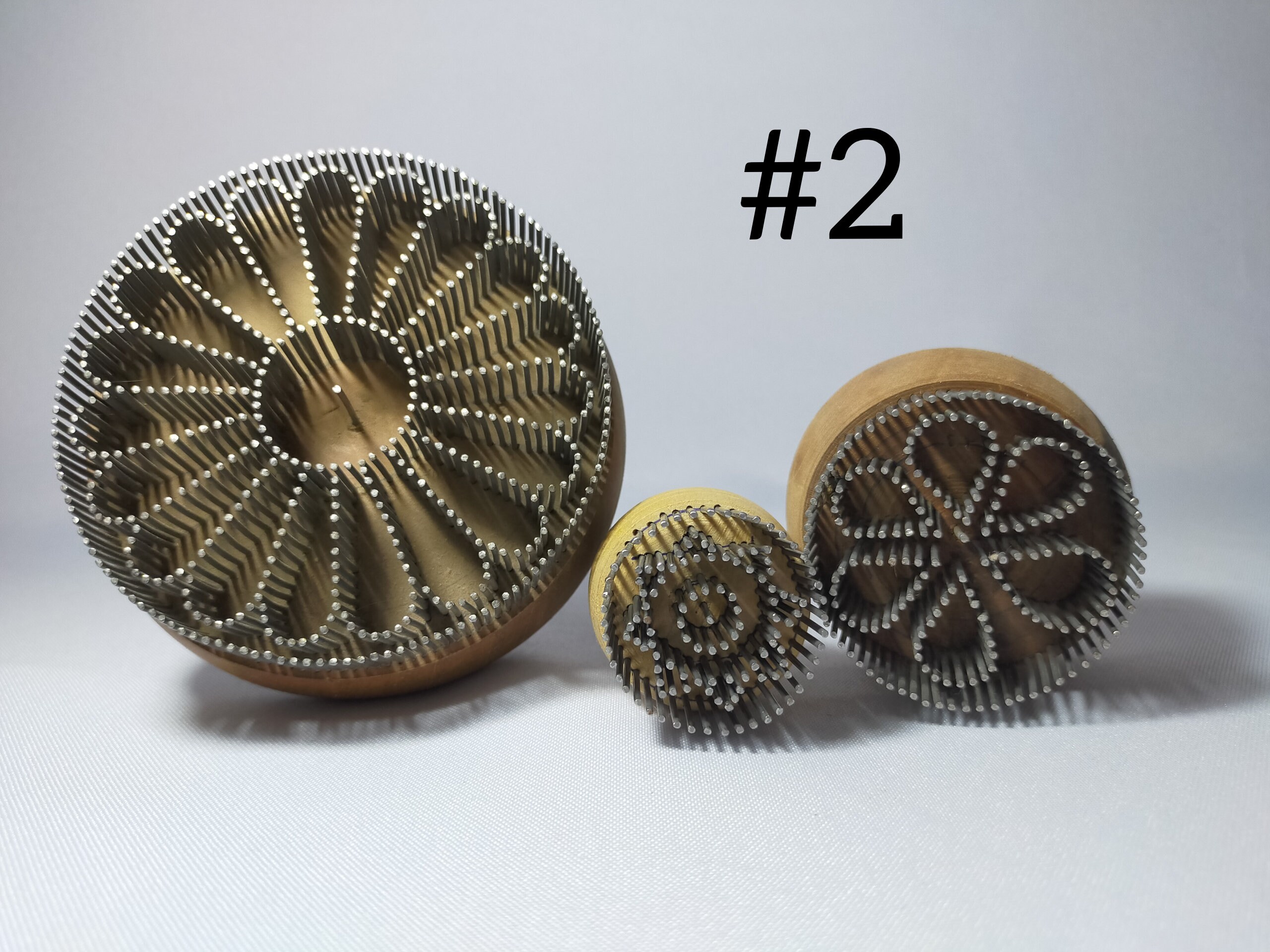 A Set of National Uzbek Wooden Stamps chekich Made of Walnut Wood With ...