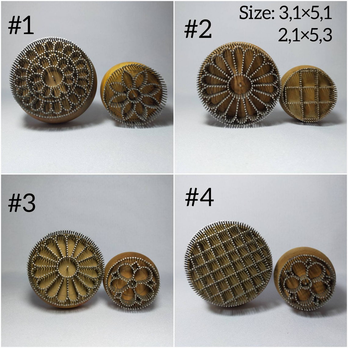 A Set of National Uzbek Wooden Stamps chekich Made | Etsy