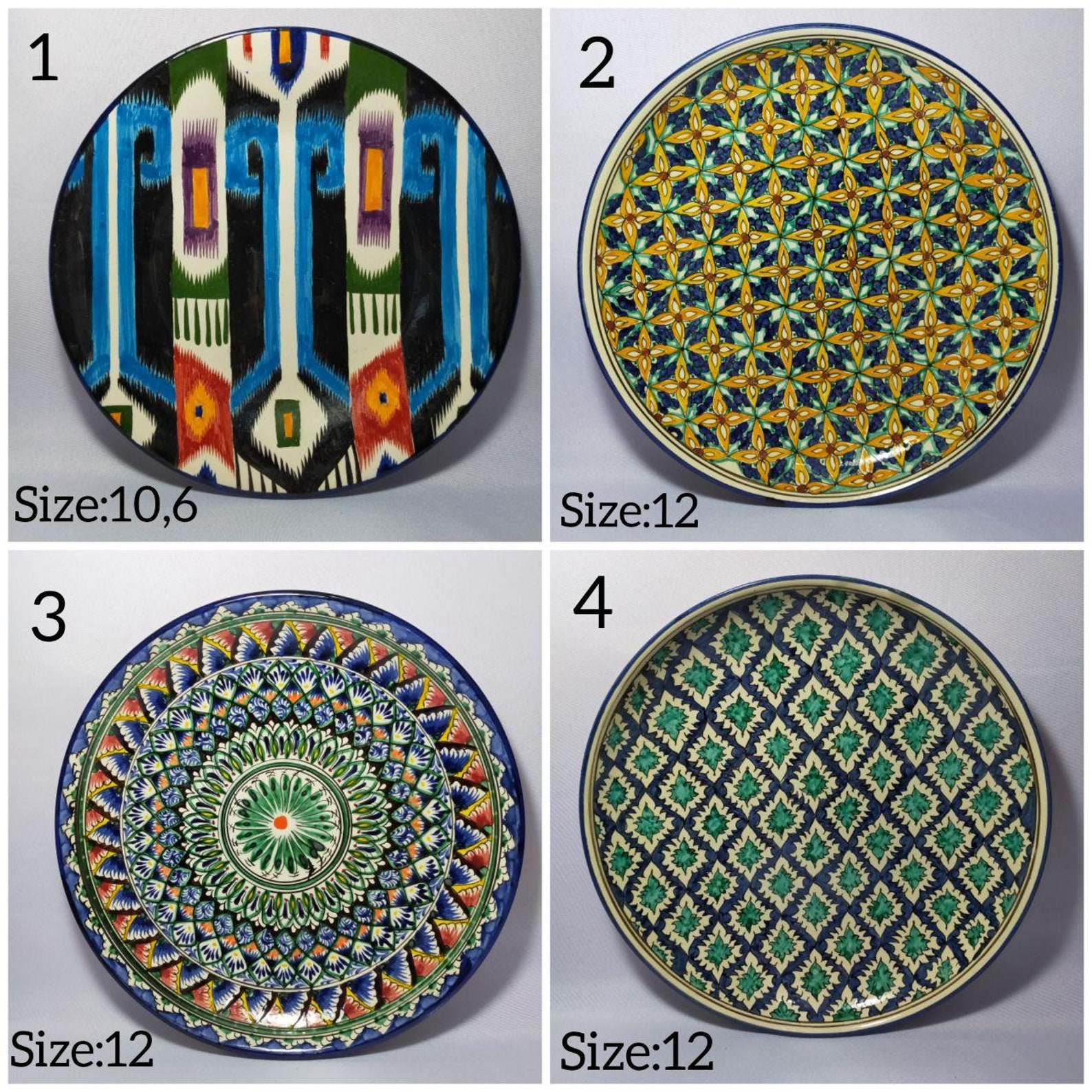 Ceramic Plates From Rishtan - Etsy