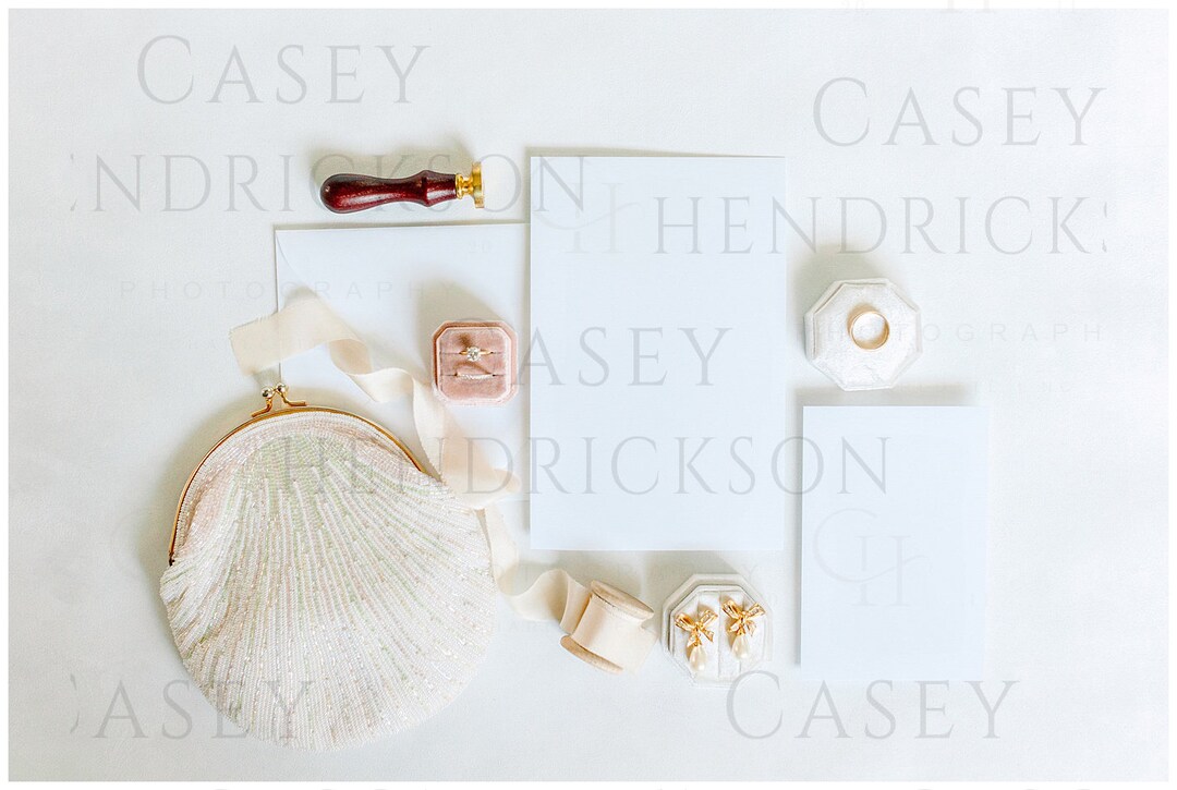 Elegant Simple Wedding Invitation Two Page Stationery Mockup - Etsy