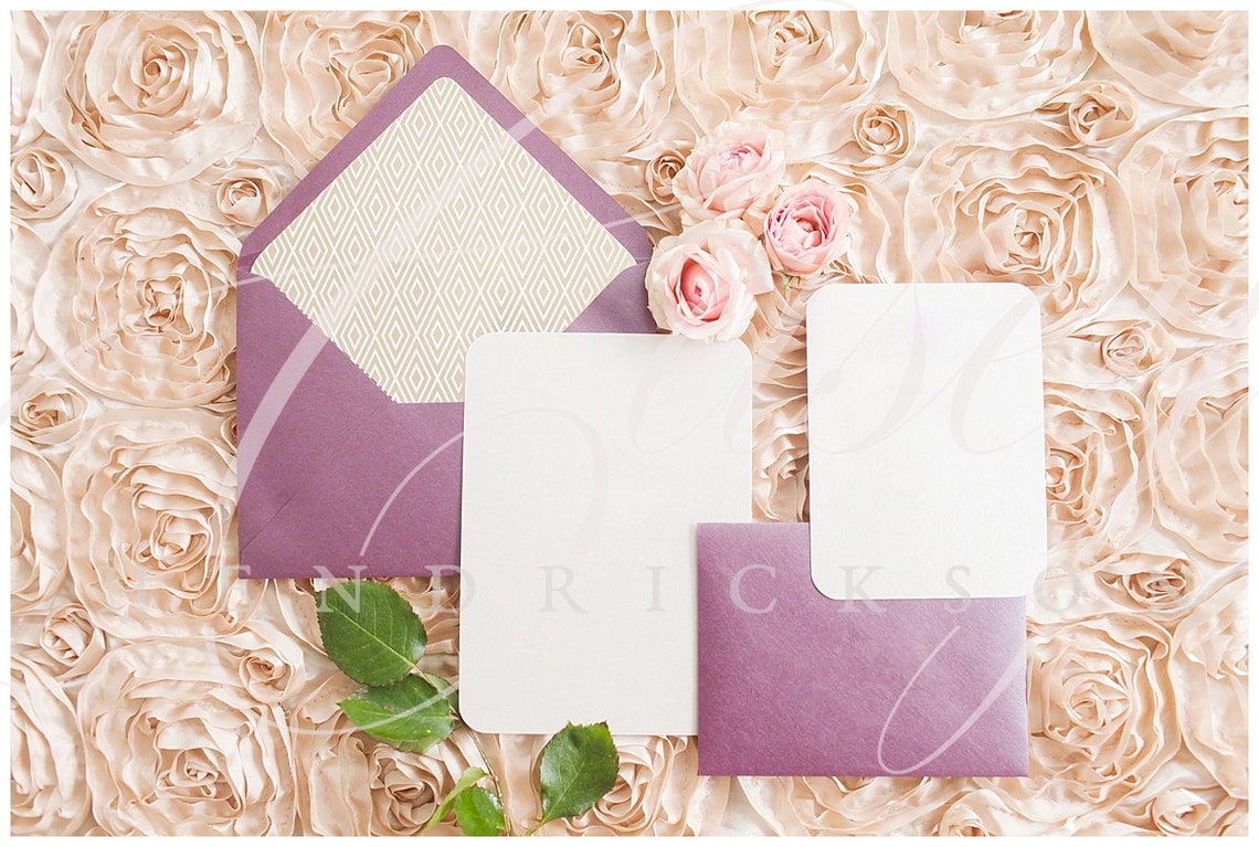 Horizontal Purple and Gold Stationery Set Perfect for - Etsy New Zealand