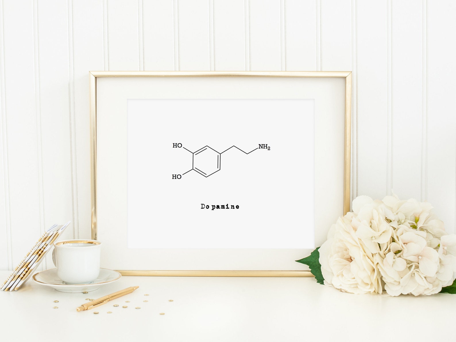 Dopamine Printable Molecule Science Print Chemistry Biology - Etsy