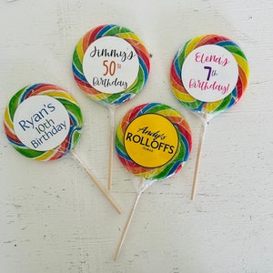 Jumbo Custom Lollipops-logo Custom Party Favor Candy Party - Etsy
