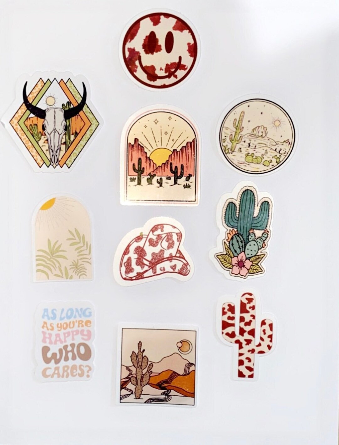 Western Waterproof Stickers, Desert Cactus Stickers, Boho Stickers ...