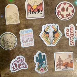 Western Stickers, Desert Cactus Stickers, Boho Stickers, Country ...