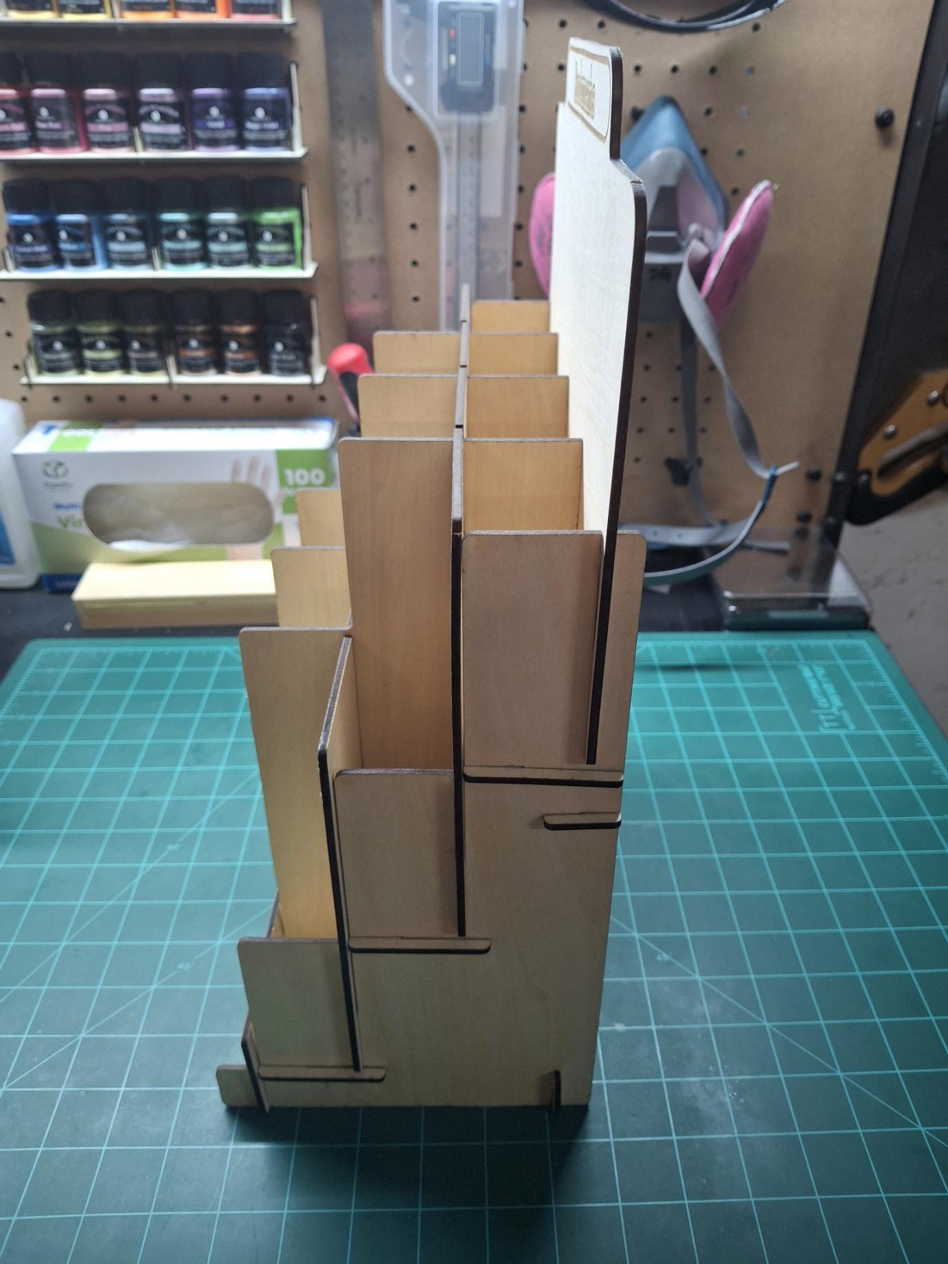 Wooden 12-slot Bookmark Display Stand Laser Cut File - Etsy