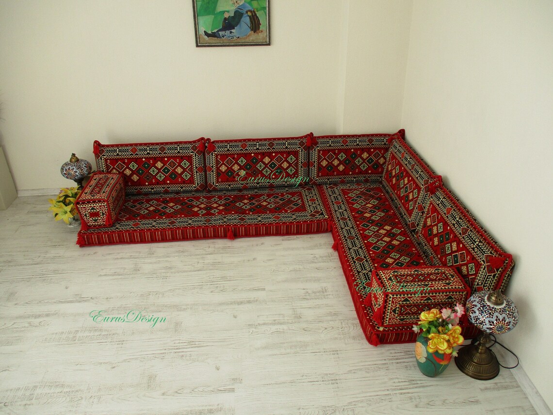 Corner Floor Seating L Shaped Sofa Set turkish Sofa - Etsy