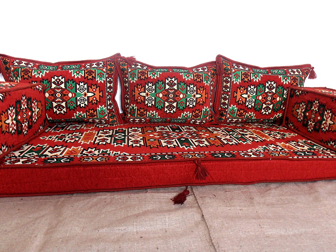 Arabic Style Majlis Floor Sofa Setbohemian Furniturefloor - Etsy