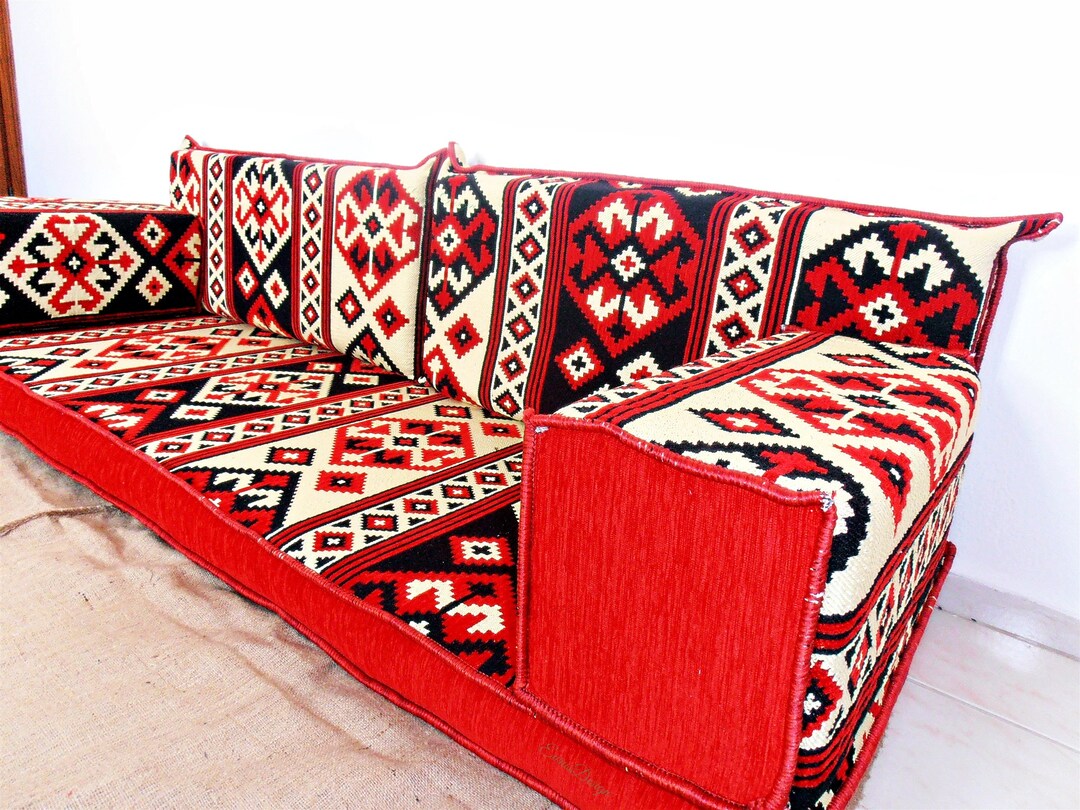 Arabic Style Majlis Floor Sofa Setfloor Couchoriental Floor - Etsy