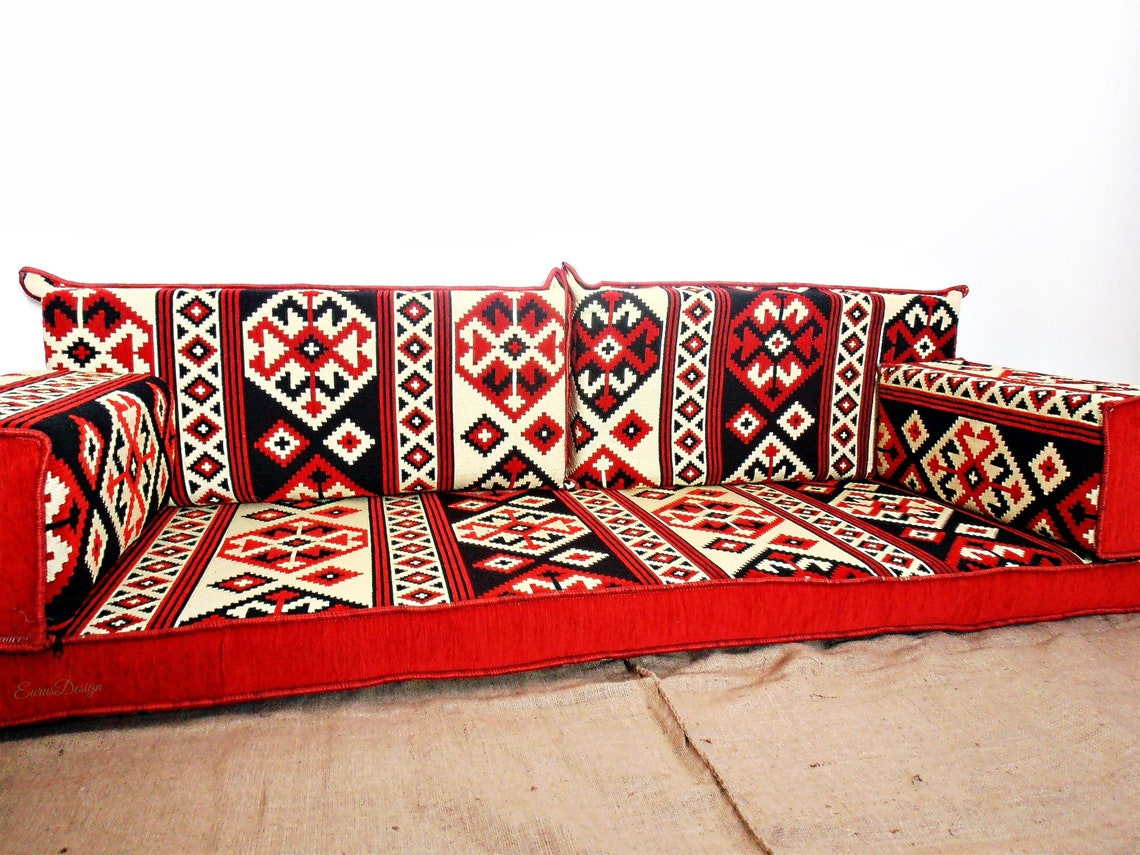 Arabic Style Majlis Floor Sofa Setfloor Couchoriental Floor - Etsy
