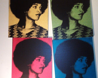 Angela Davis Feminist Icon Poster, Minimalist Print, Wall Art - Etsy