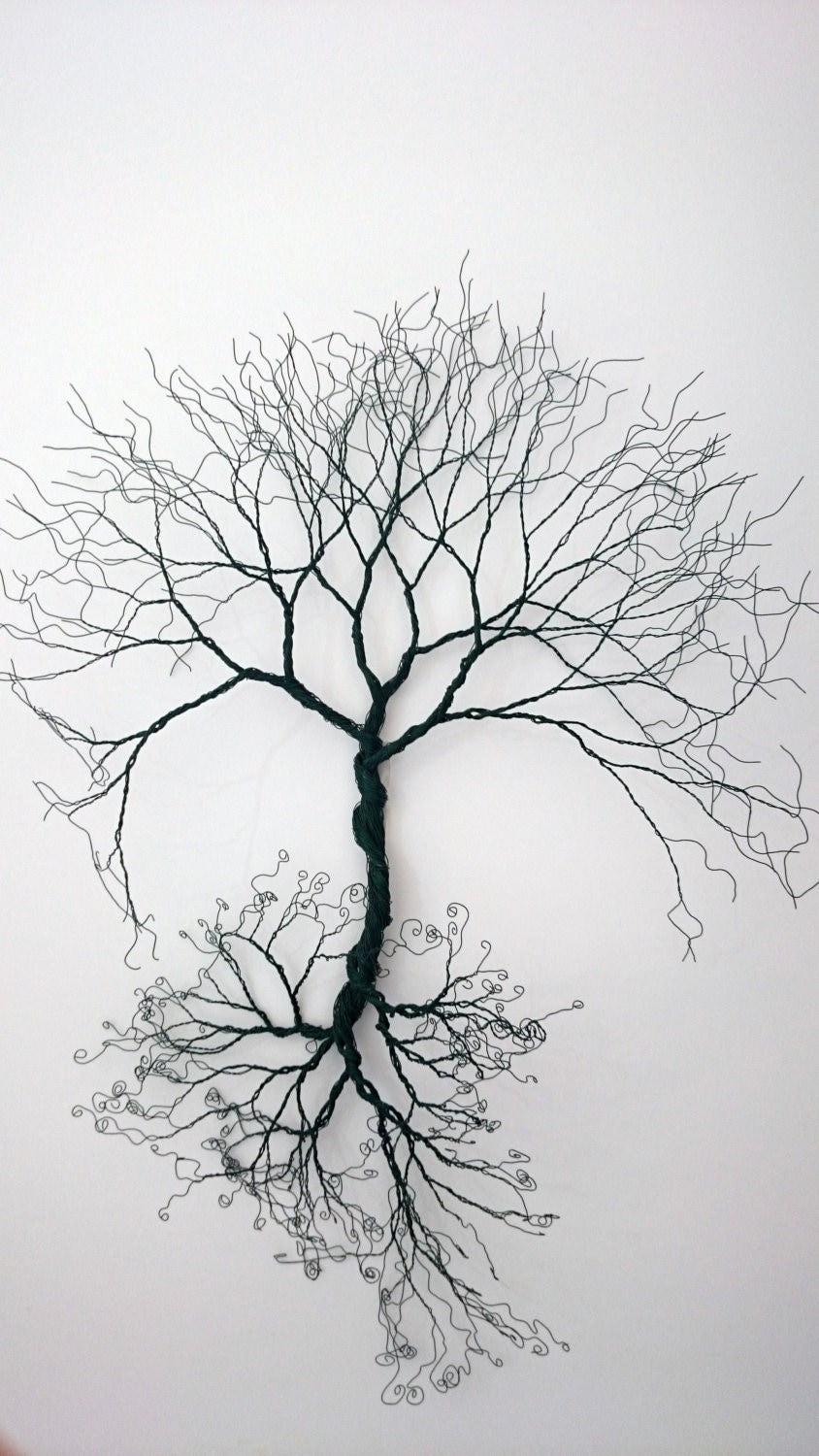 Custom Made-wire Wall Art Tree of Life - Wall Decoration-wire Art-wall ...