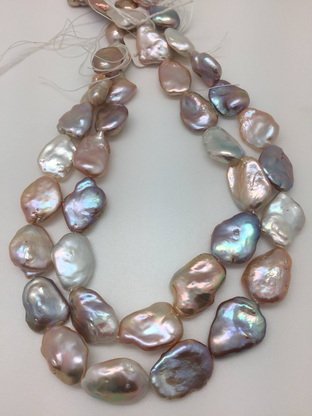 High Quality 23 X 17mm Baroque Freshwater Pearls Strand - High Luster ...