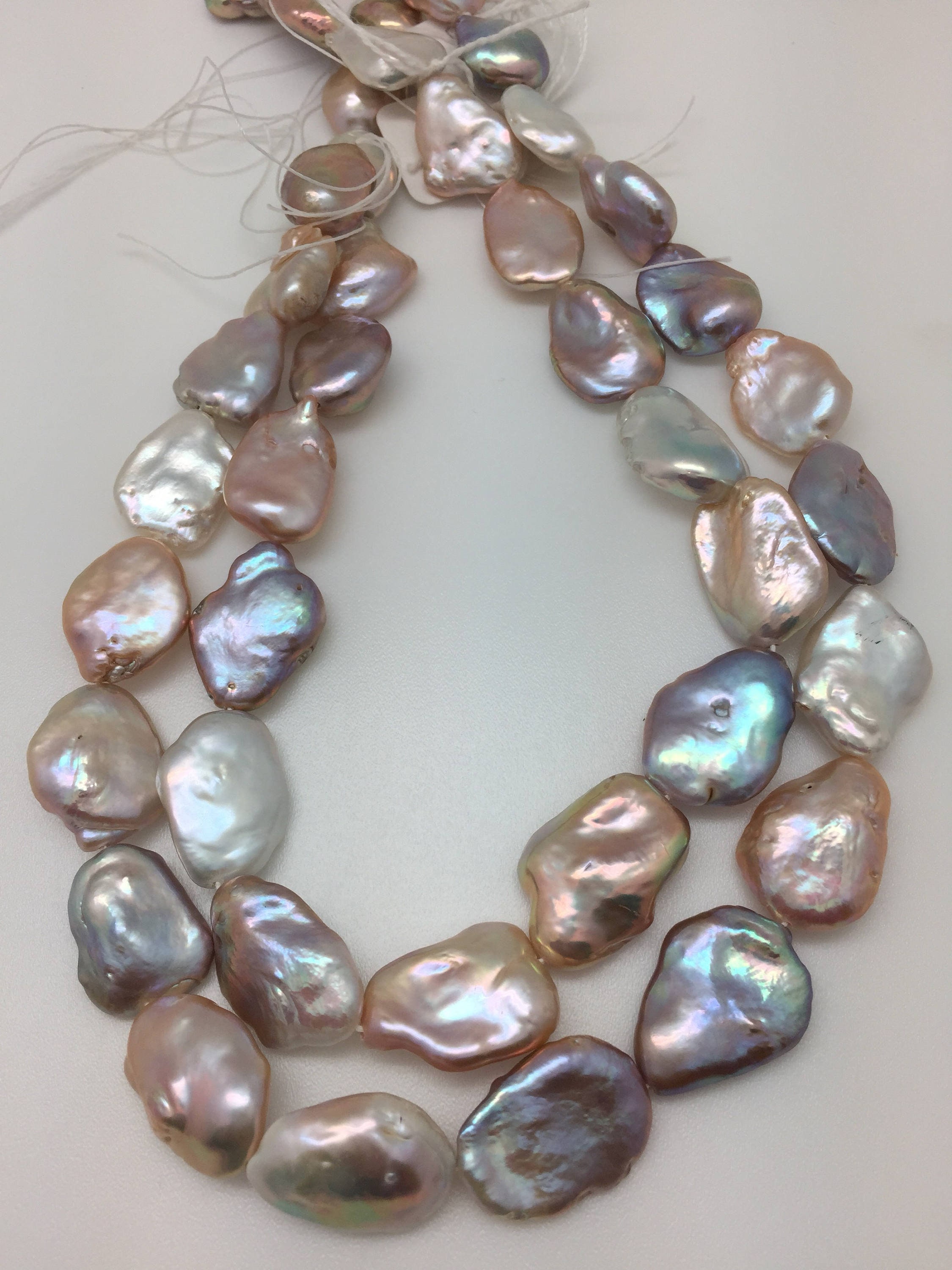 Alta calidad 23 x 17mm barroco perlas de agua dulce Strand | Etsy