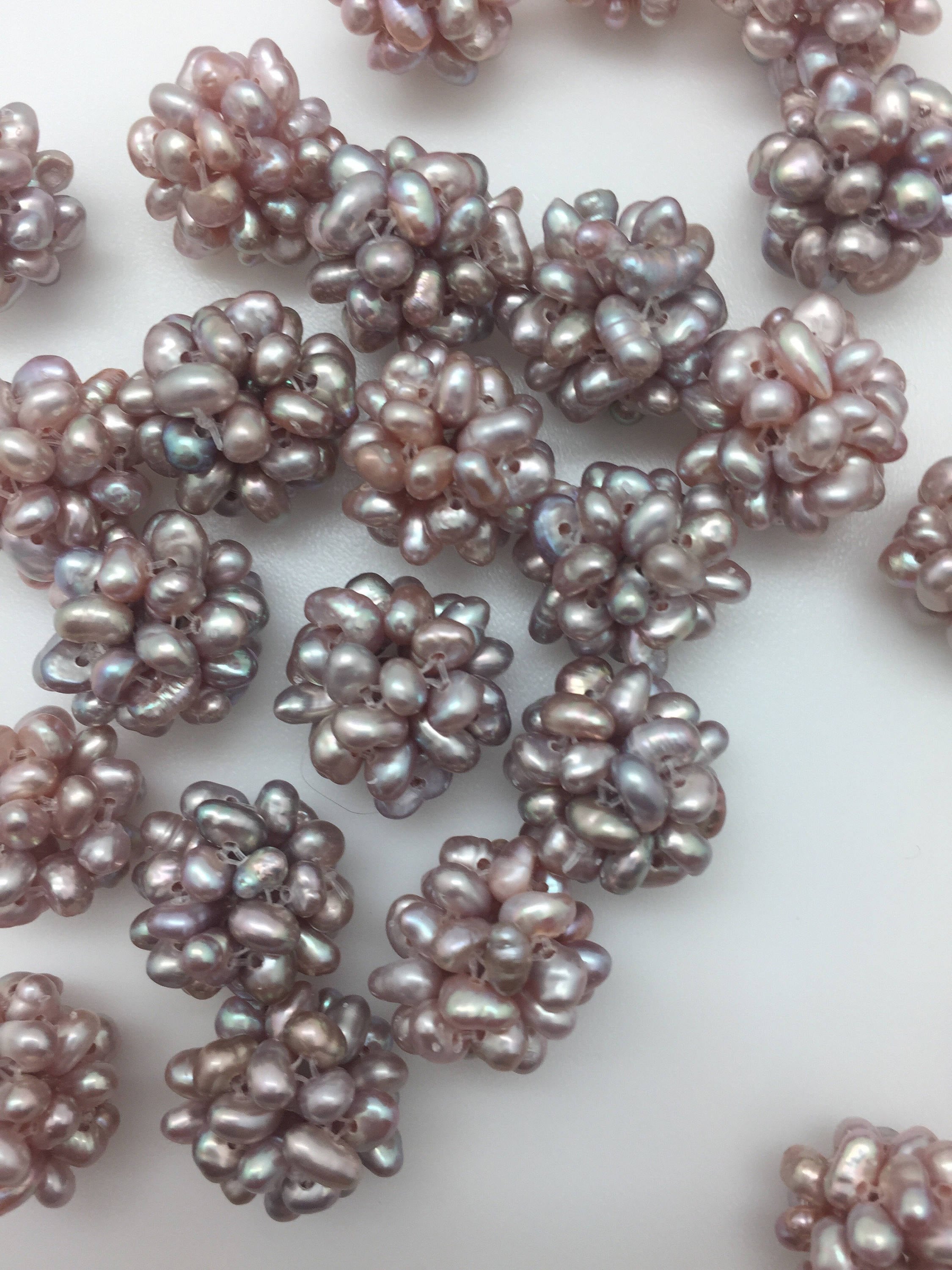 Lavender Color 15 17mm Freshwater Seed Pearl Balls Lot of 10 - Etsy