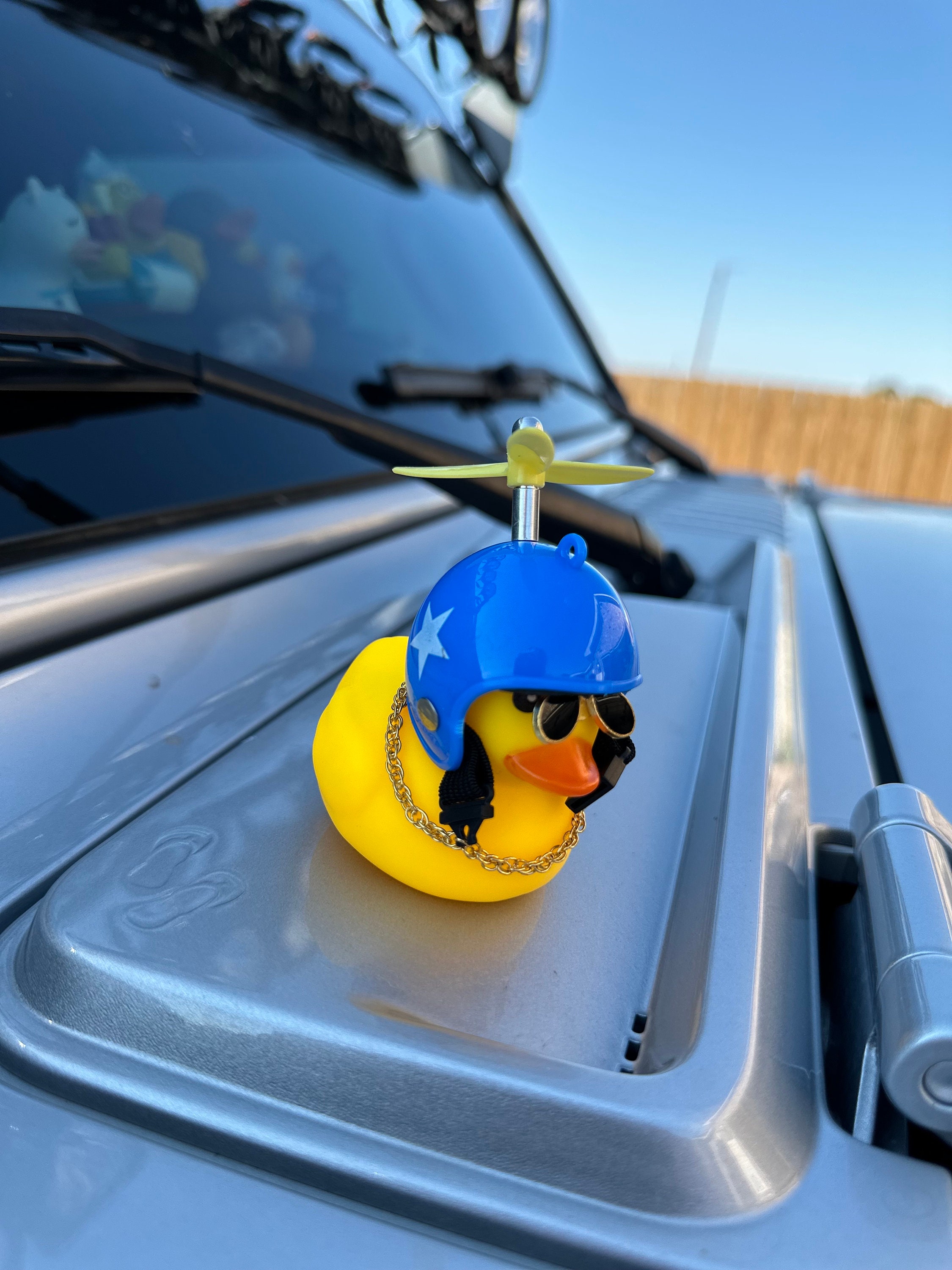 Spinner Helmet Rubber Duck: Aviator Sunglasses & Gold Chain - Etsy