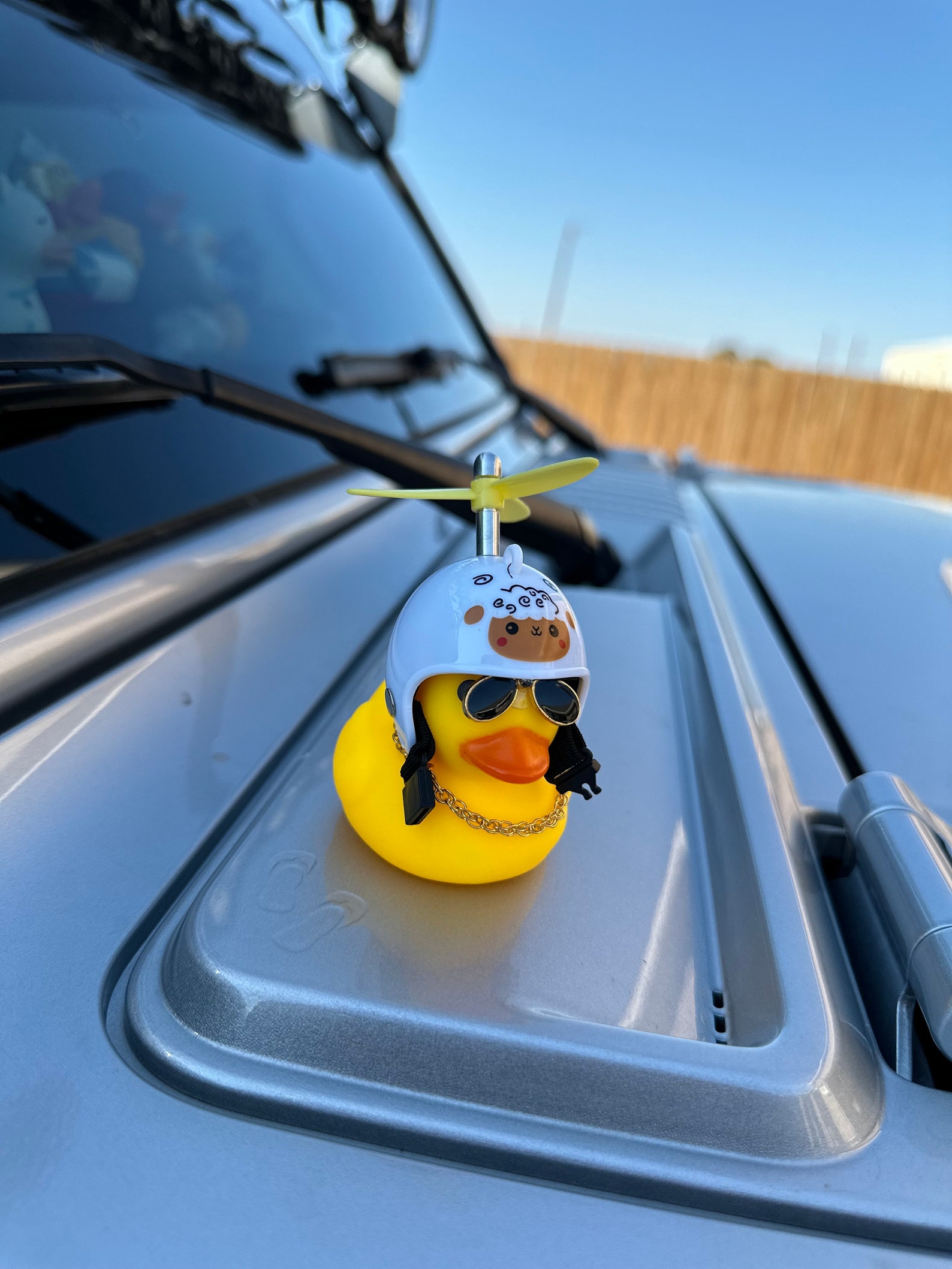 Spinner Helmet Rubber Duck: Aviator Sunglasses & Gold Chain - Etsy