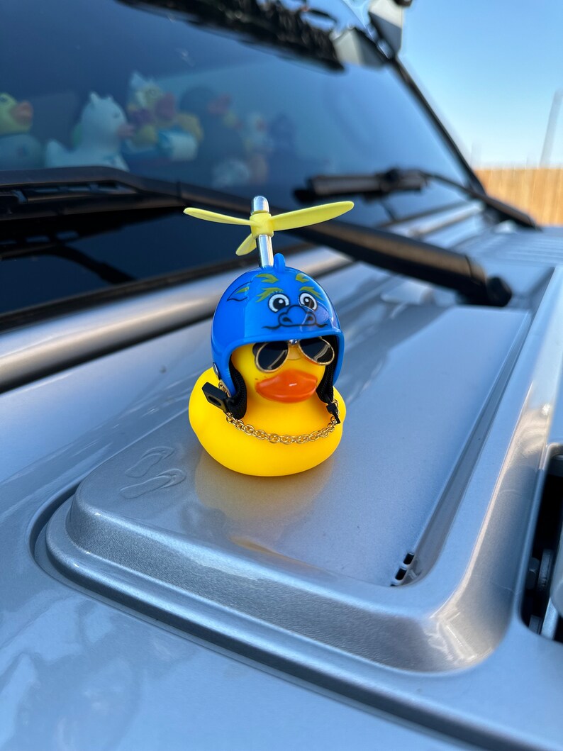 Spinner Helmet Rubber Duck: Aviator Sunglasses & Gold Chain - Etsy