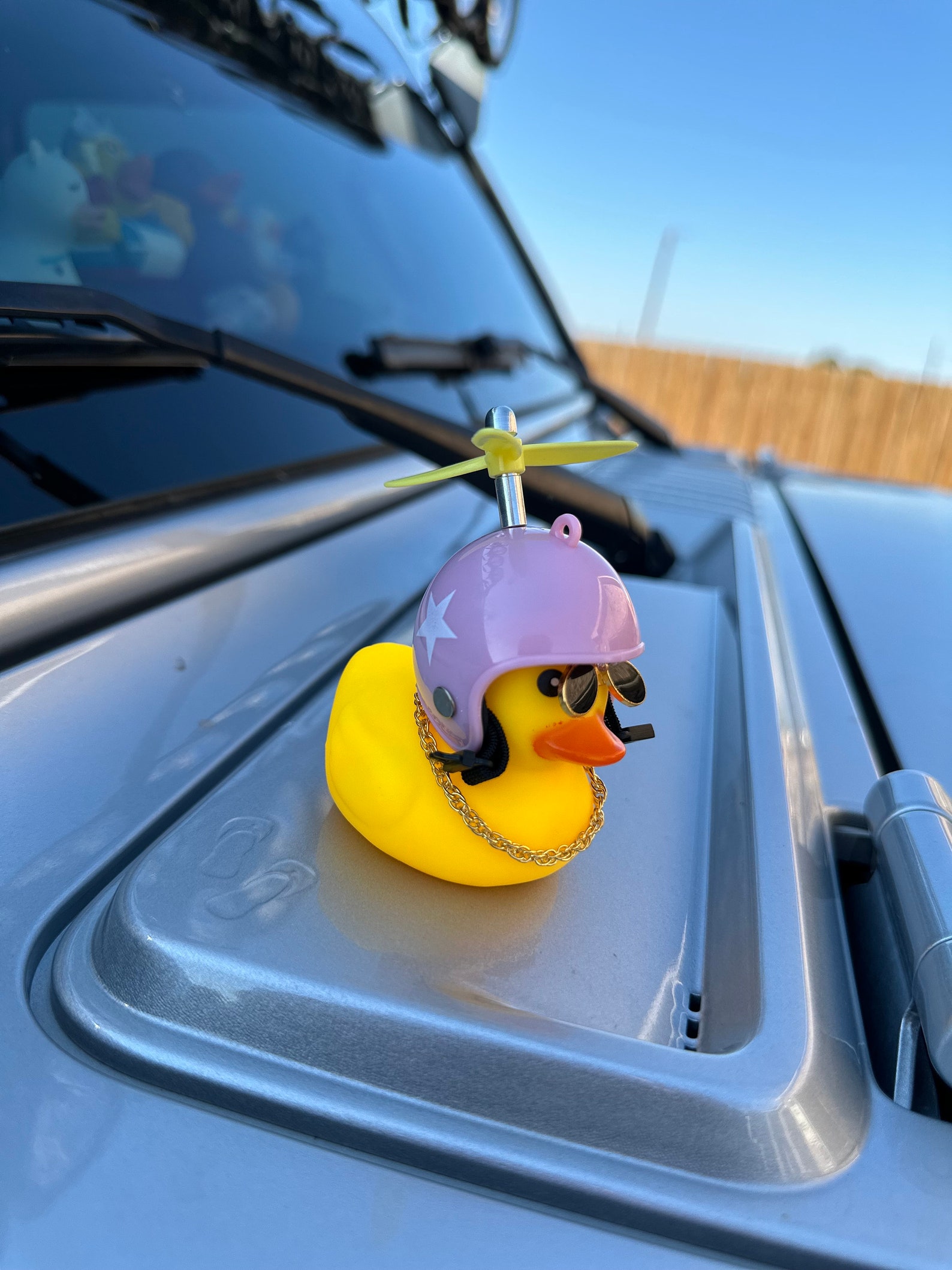 Spinner Helmet Rubber Duck: Aviator Sunglasses & Gold Chain - Etsy