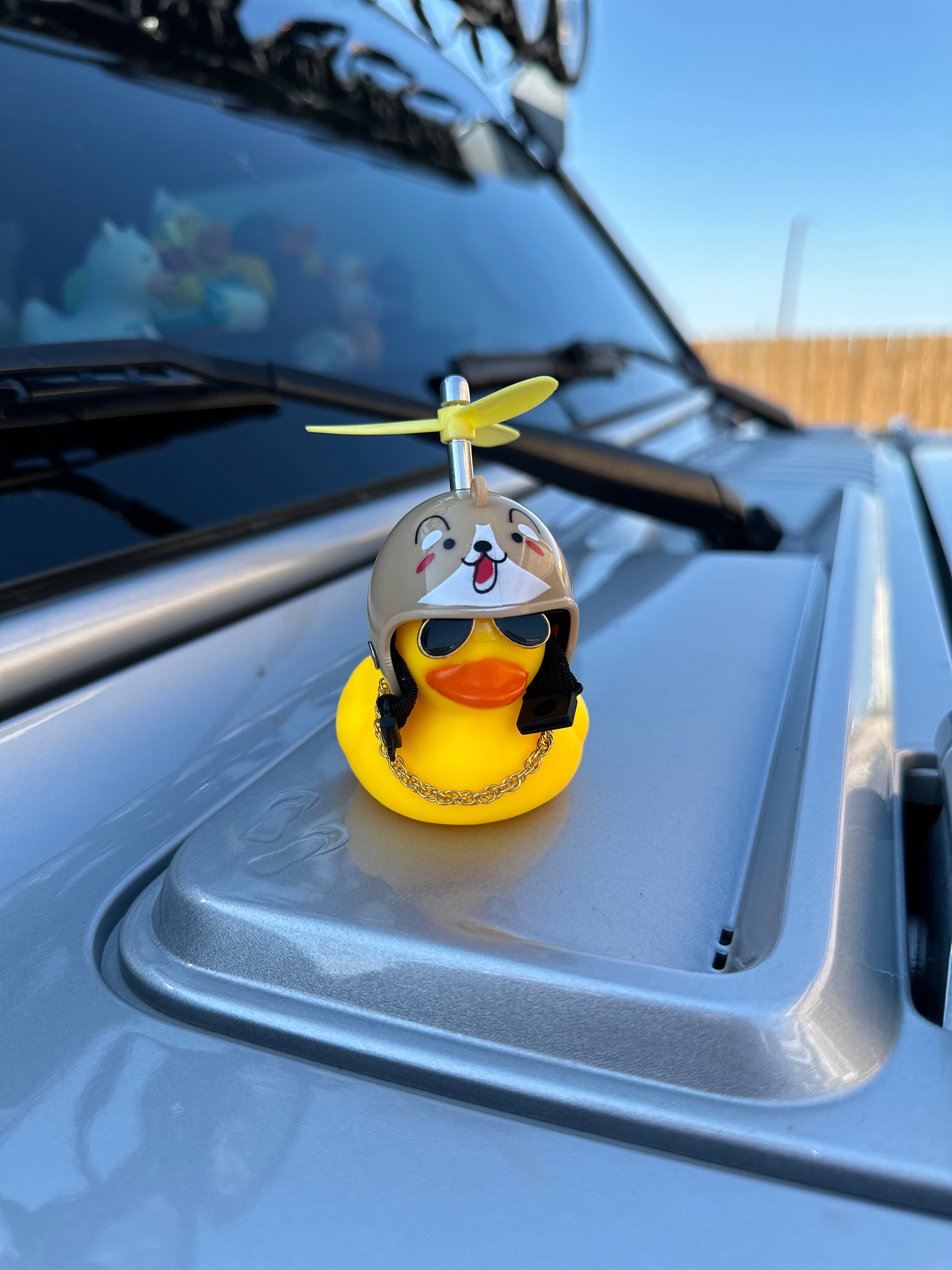 Spinner Helmet Rubber Duck: Aviator Sunglasses & Gold Chain - Etsy