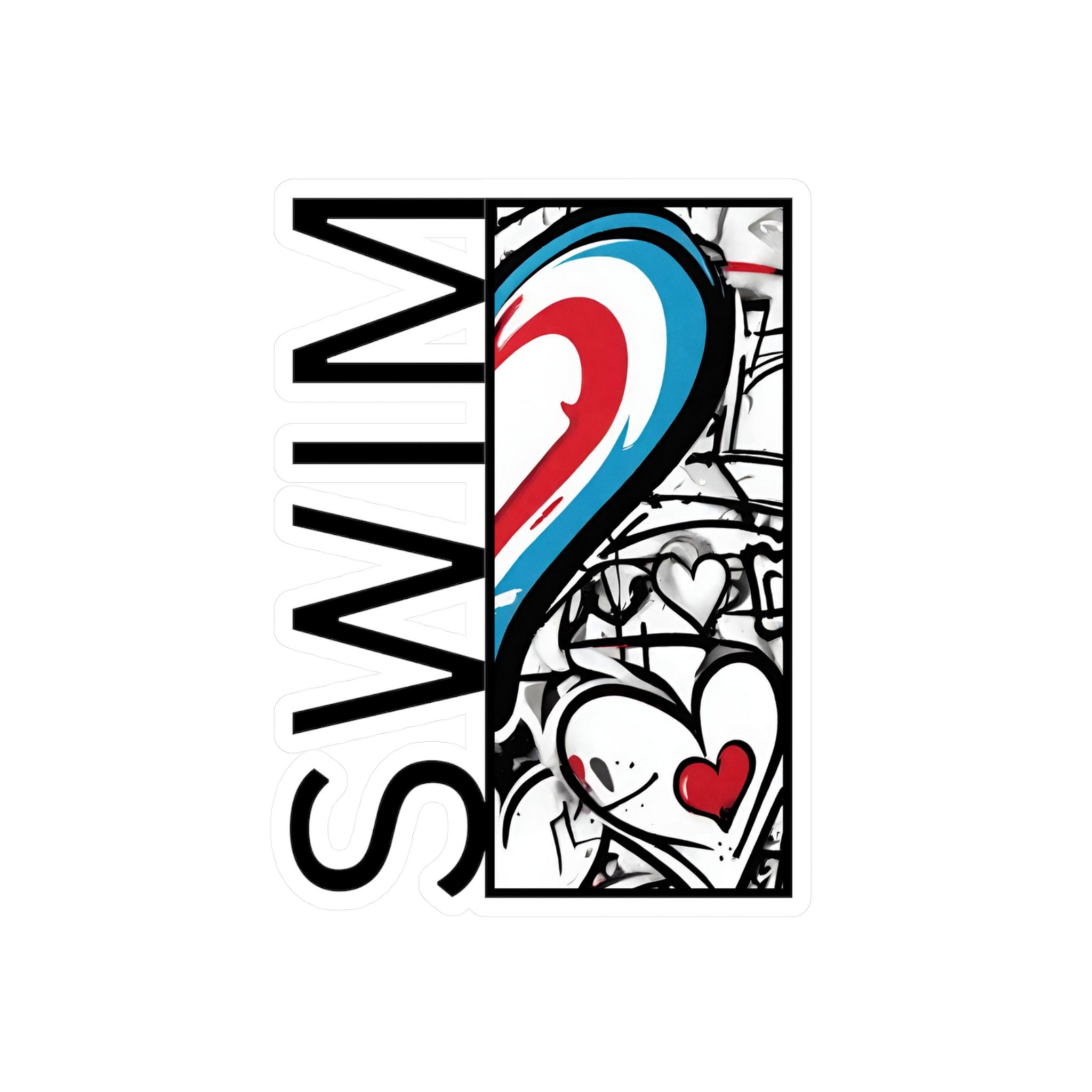 SWIM Vinyl Decal Swim Sticker for Swim Gift for Swimmer - Etsy