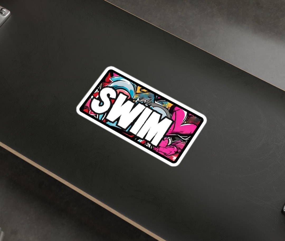 SWIM Vinyl Decal Swim Sticker for Swim Gift for Swimmer - Etsy