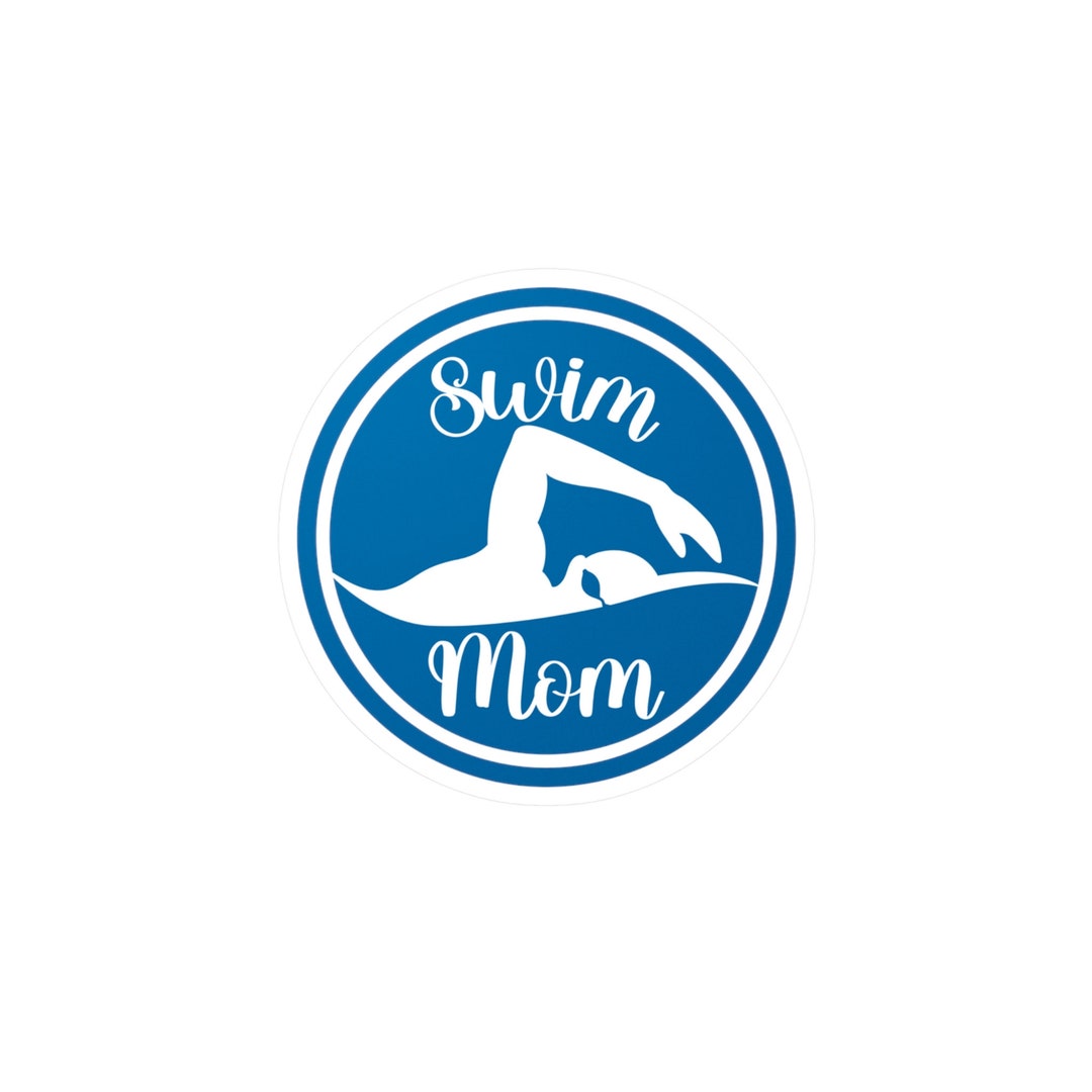 Swim Mom Vinyl Decal Swim Sticker for Swim Moms Gift for Swim - Etsy