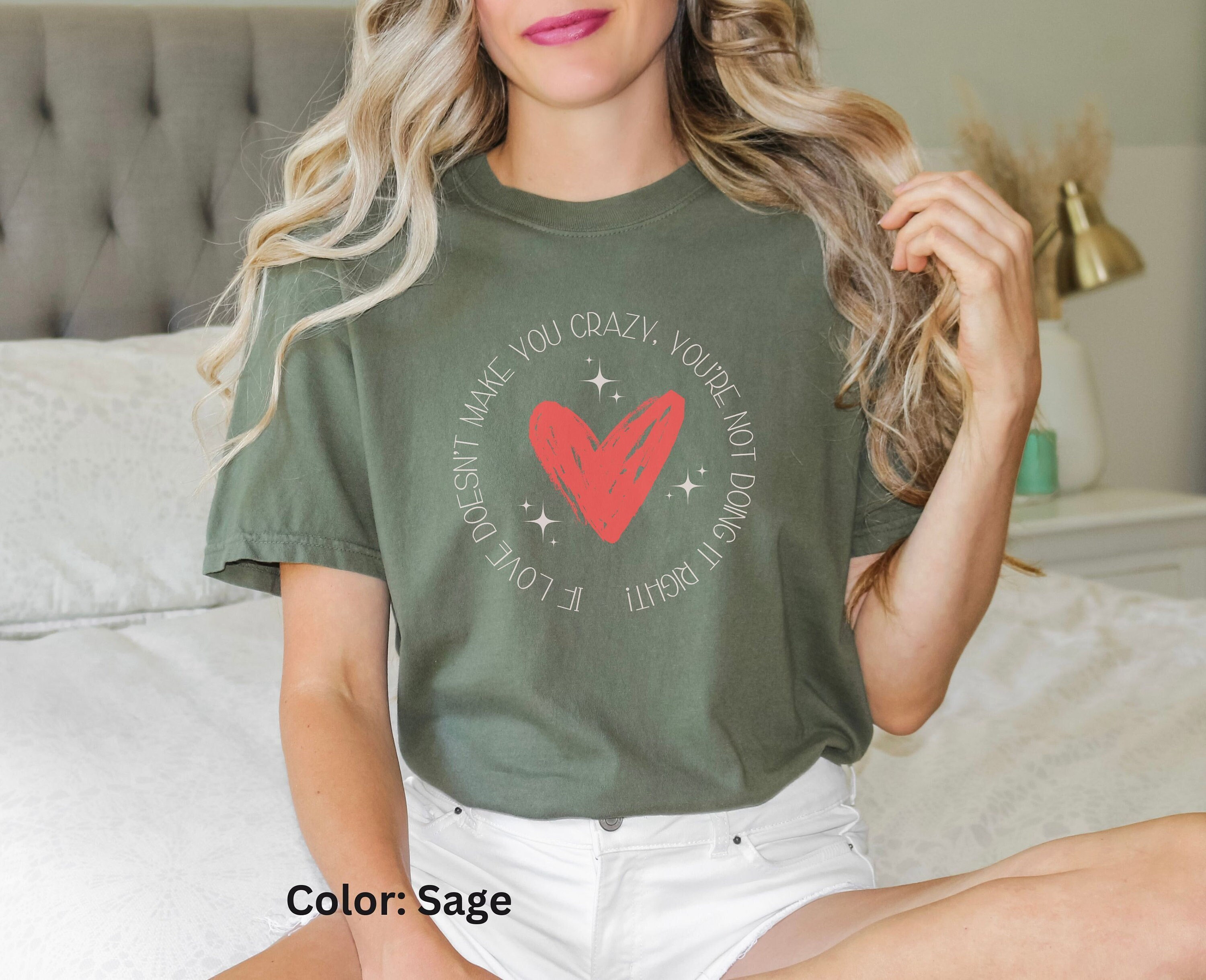 Crazy Love Shirt for Valentine's Day Gift for Lovers Shirt for Lovers ...