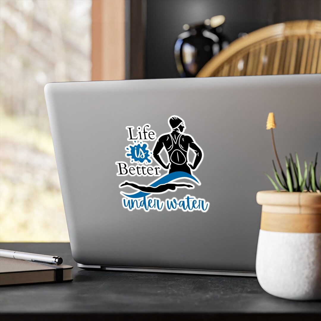 Swimming Vinyl Decal - Swim Sticker for Swim Gift for Swimmer ...