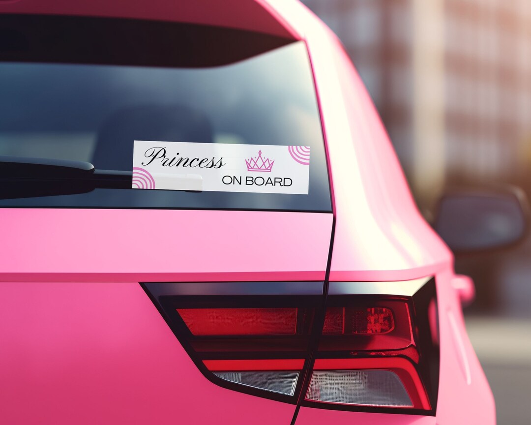 Bumper Sticker Auto Decal Sticker Princess Sticker Car Sticker - Etsy