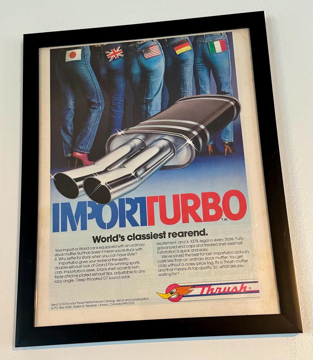 Vintage Thrush Original Advertisement 1981 Road & Track Magazine 9x11.5 ...