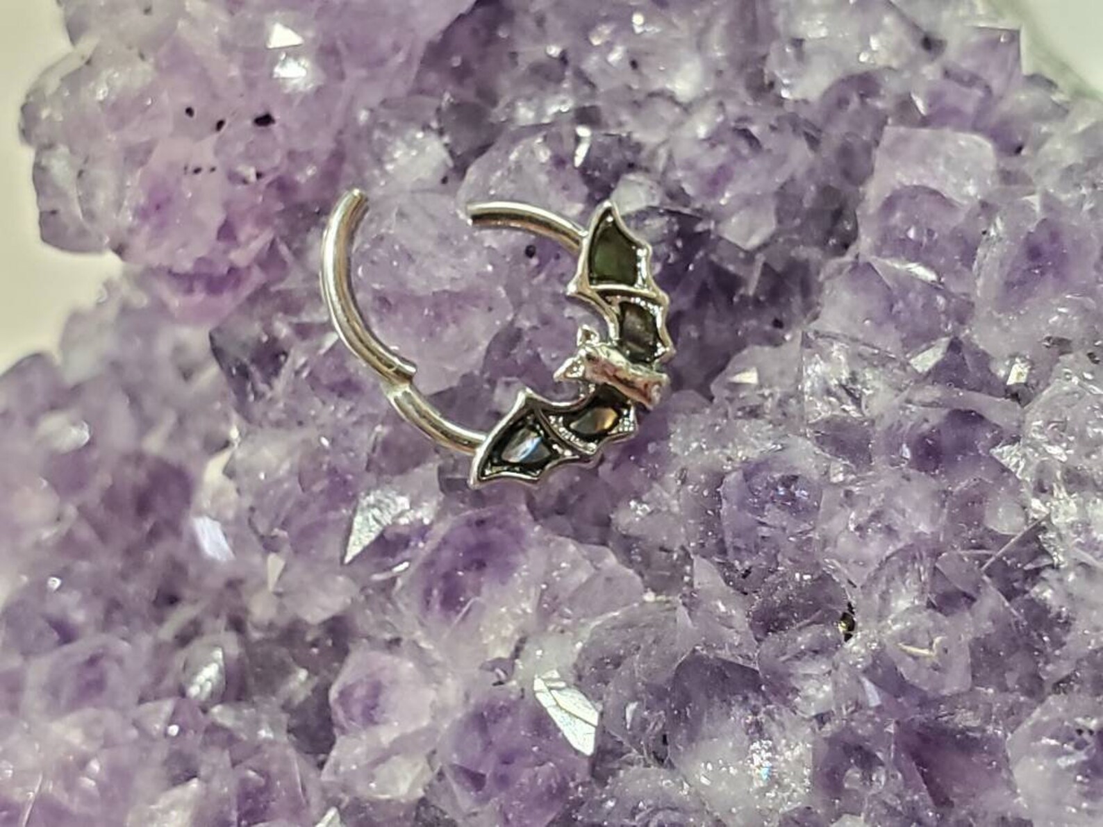 Petite Abalone Bat Clicker 16G Septum/cartilage/tragus/daith - Etsy