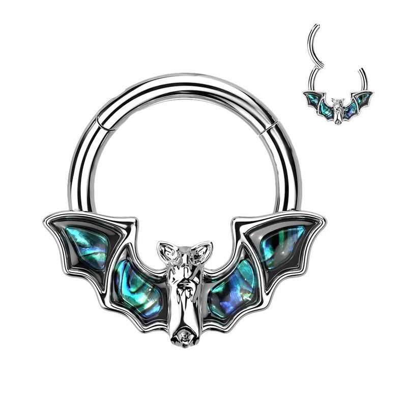 Petite Abalone Bat Clicker 16G Septum/cartilage/tragus/daith - Etsy