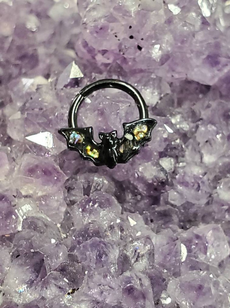 Petite Abalone Bat Clicker 16G Septum/cartilage/tragus/daith - Etsy