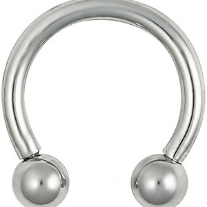 Horseshoe-circular Barbell for Earring/septum/cartilage/tragus - Etsy