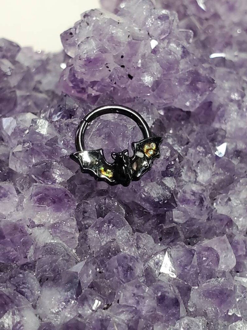 Petite Abalone Bat Clicker 16G Septum/cartilage/tragus/daith - Etsy