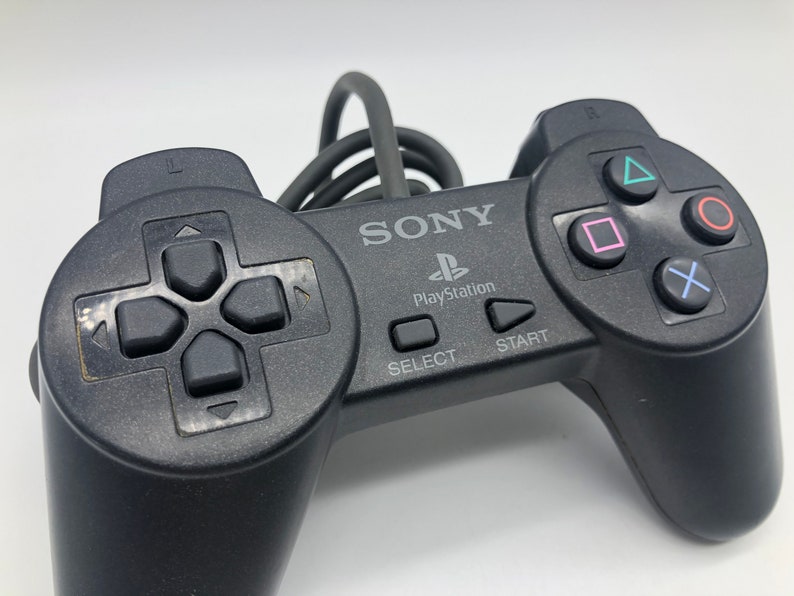 Playstation 1 Controller, Black, One, PS1, 1 Original Sony, SPCH-1080 ...