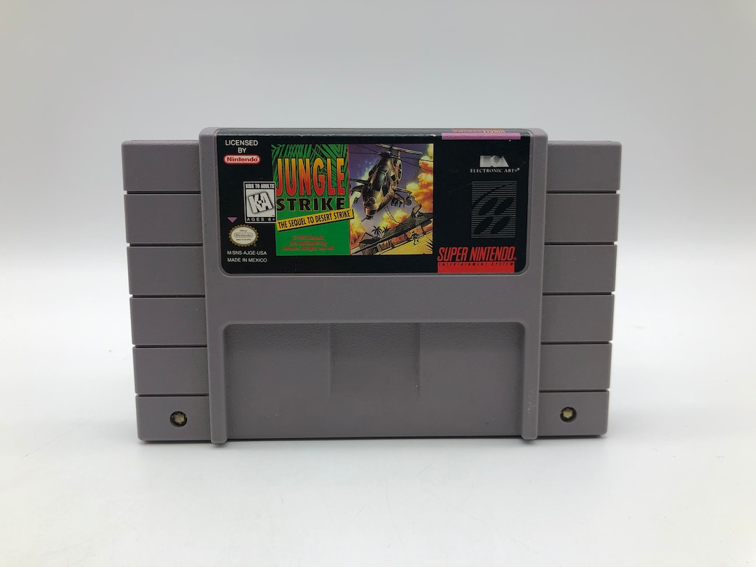 Jungle Strike, Super Nintendo NES, 1995 | SNES | Tested | Vintage ...