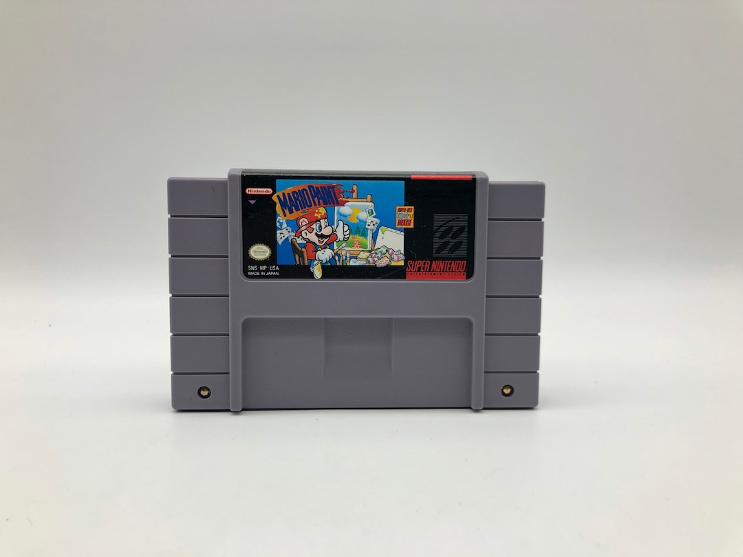 Mario Paint, Super Nintendo 1992 | Retro Video Game, Tested, Cartridge ...