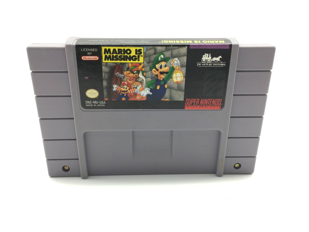 Mario is Missing, Super Nintendo SNES, 1993 | Original Video Game ...