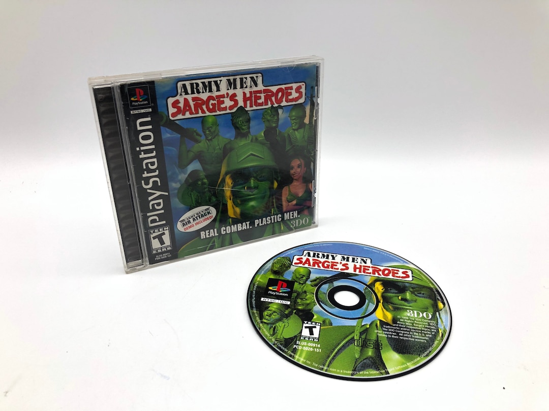 Arm Men Sarge's Heroes, Sony Playstation 1, 2000 | PS1, Rare Vintage ...