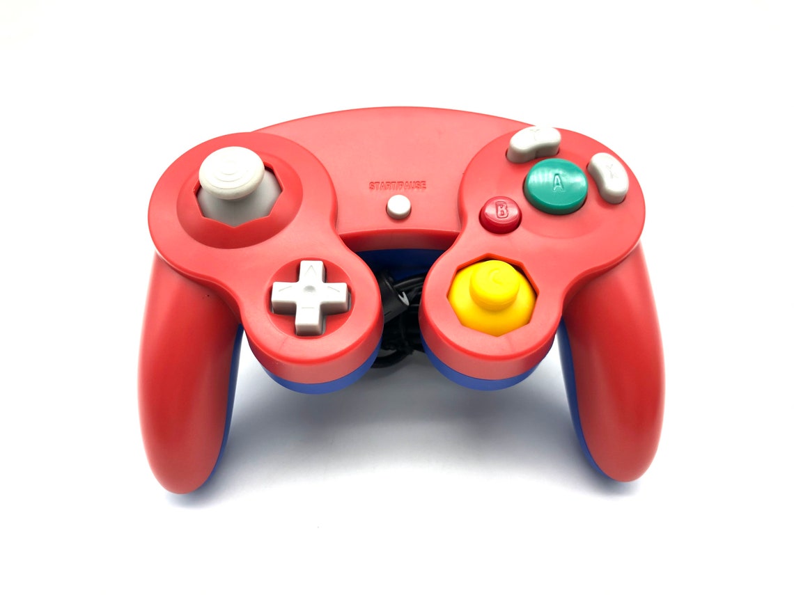 Nintendo Game Cube Red /blue and Green Blue Controller Gift - Etsy