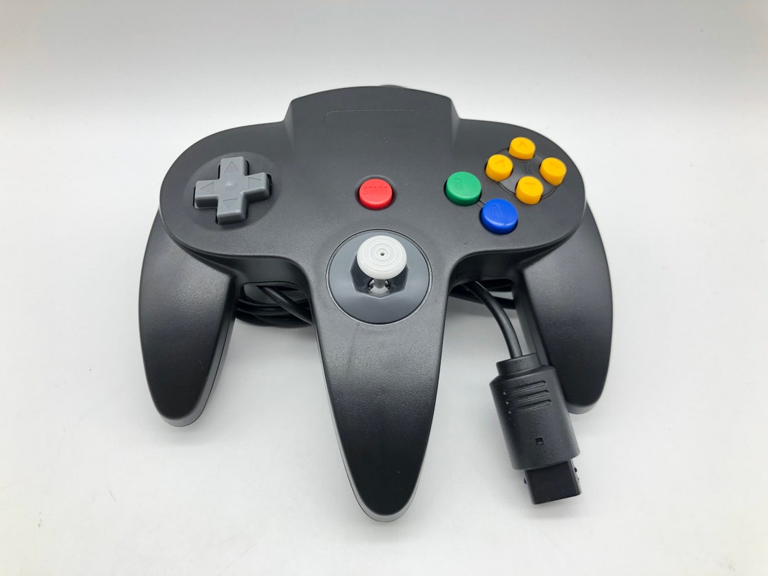 Nintendo 64 Black Controller, N64, Gamepad, for the Original System ...